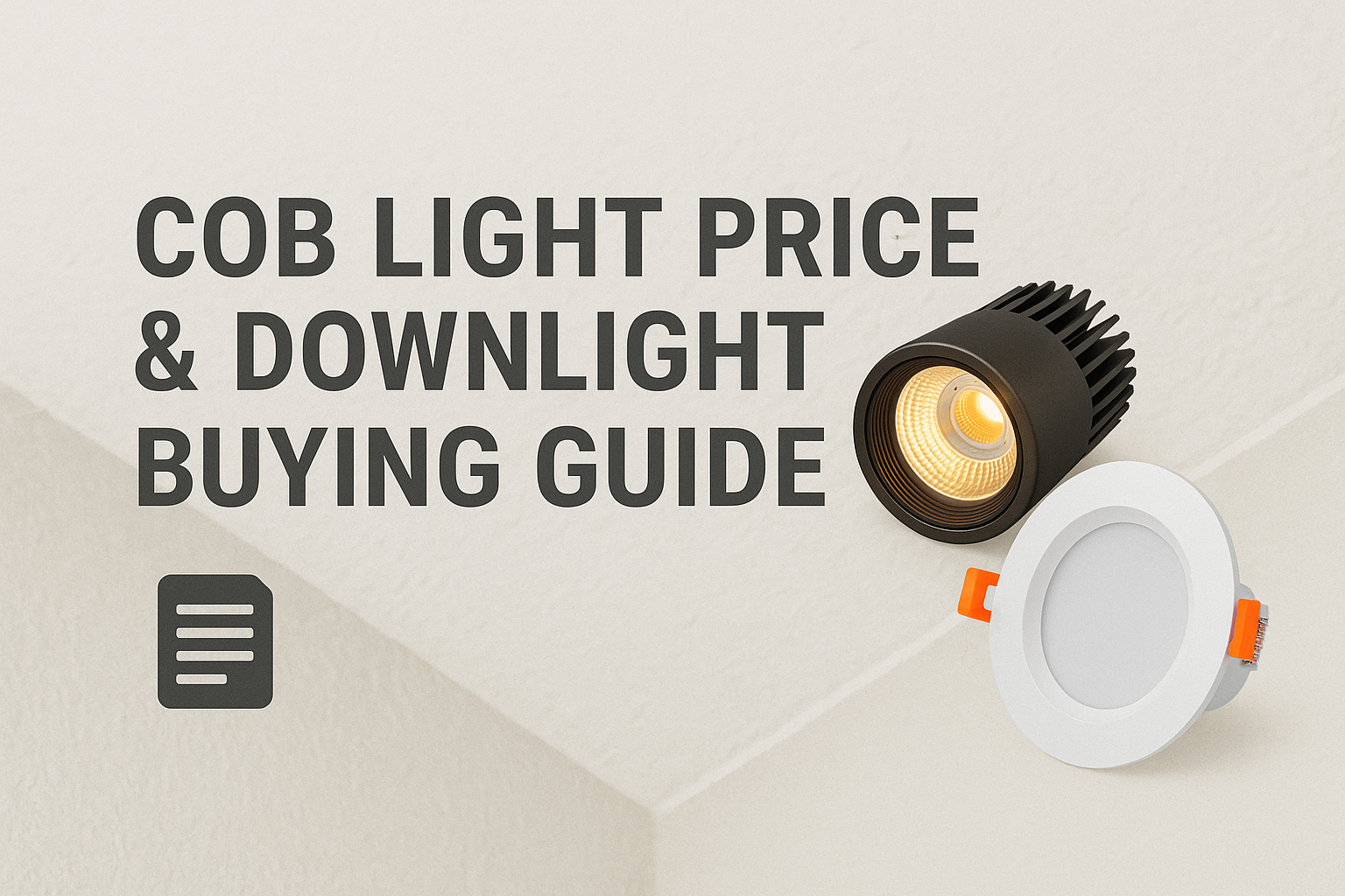 COB Light Price & Downlight Buying Guide – Murphy Lightings