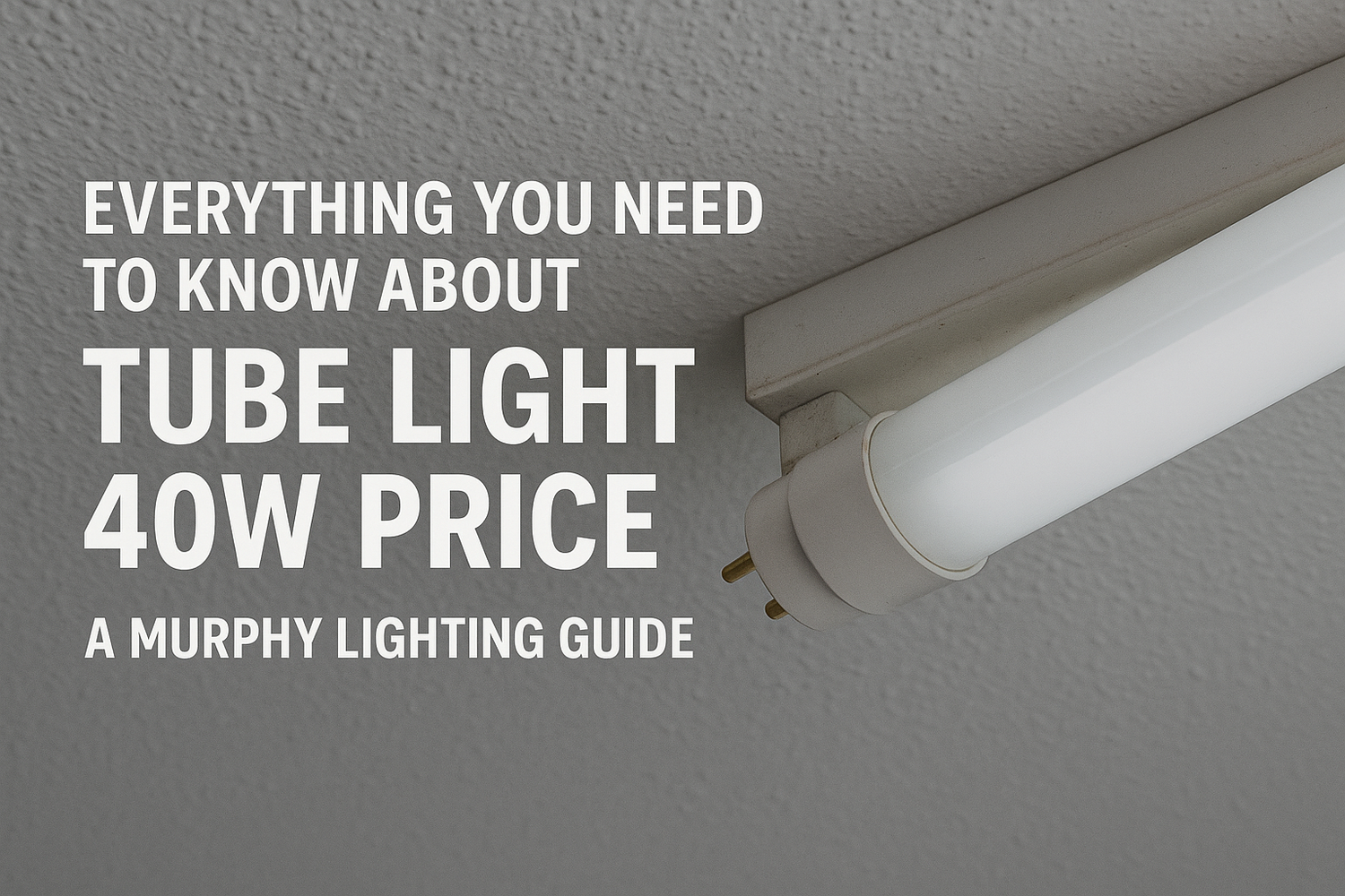 Everything You Need to Know About Tube Light 40W Price – Murphy Lightings