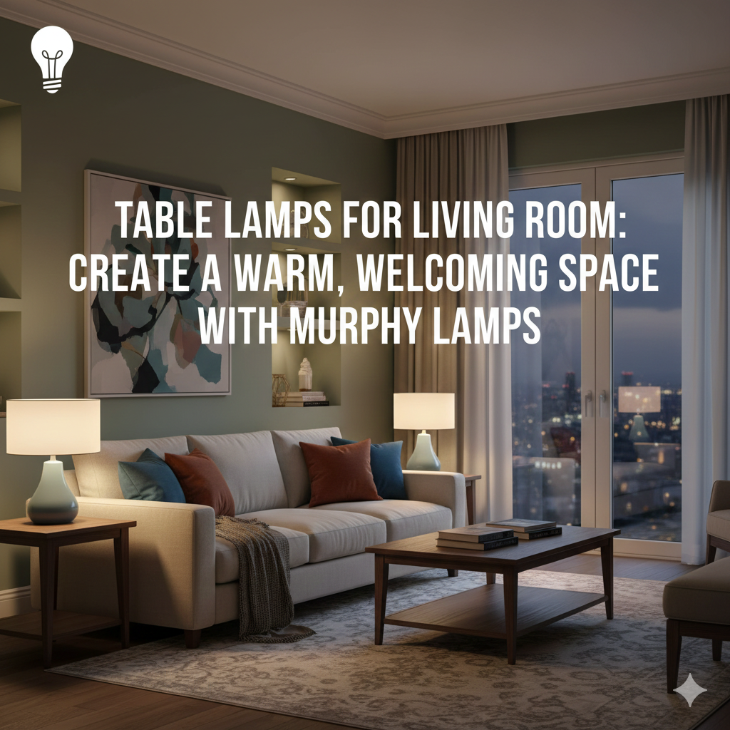 Table Lamps for Living Room | Warm & Stylish Murphy Lighting – Murphy ...