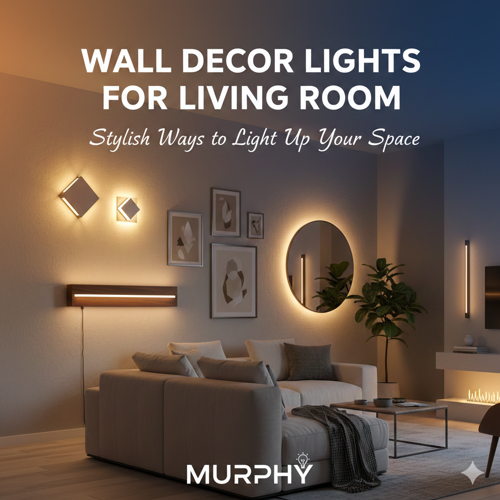 Wall Decor Lights for Living Room | Stylish Murphy Lighting Ideas ...