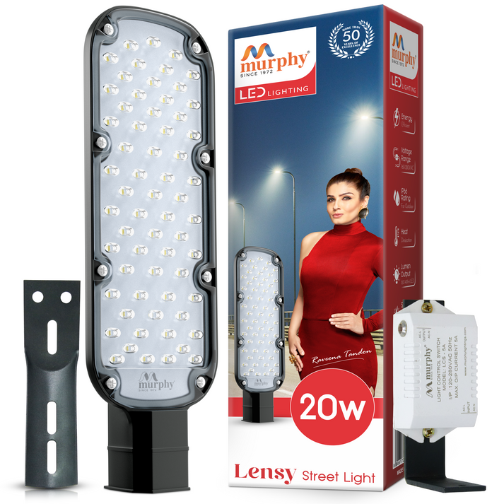 Murphy LED Lensy 20W Street Light – Dusk to Dawn IP65 – Murphy Lightings