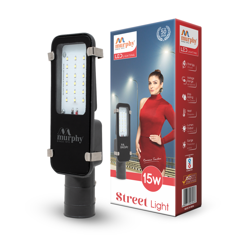 Galaxy 15W LED Street Light – Long-Lasting, High Brightness – Murphy ...